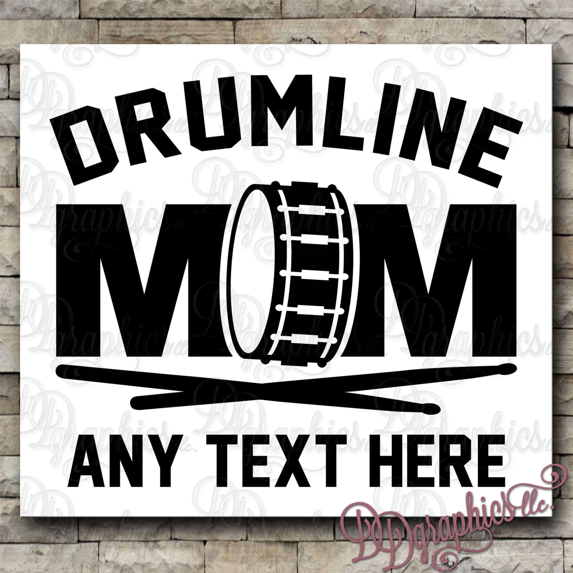 Drumline Mom Vinyl Decal / Drum Decal / Drum Sticks / - Etsy