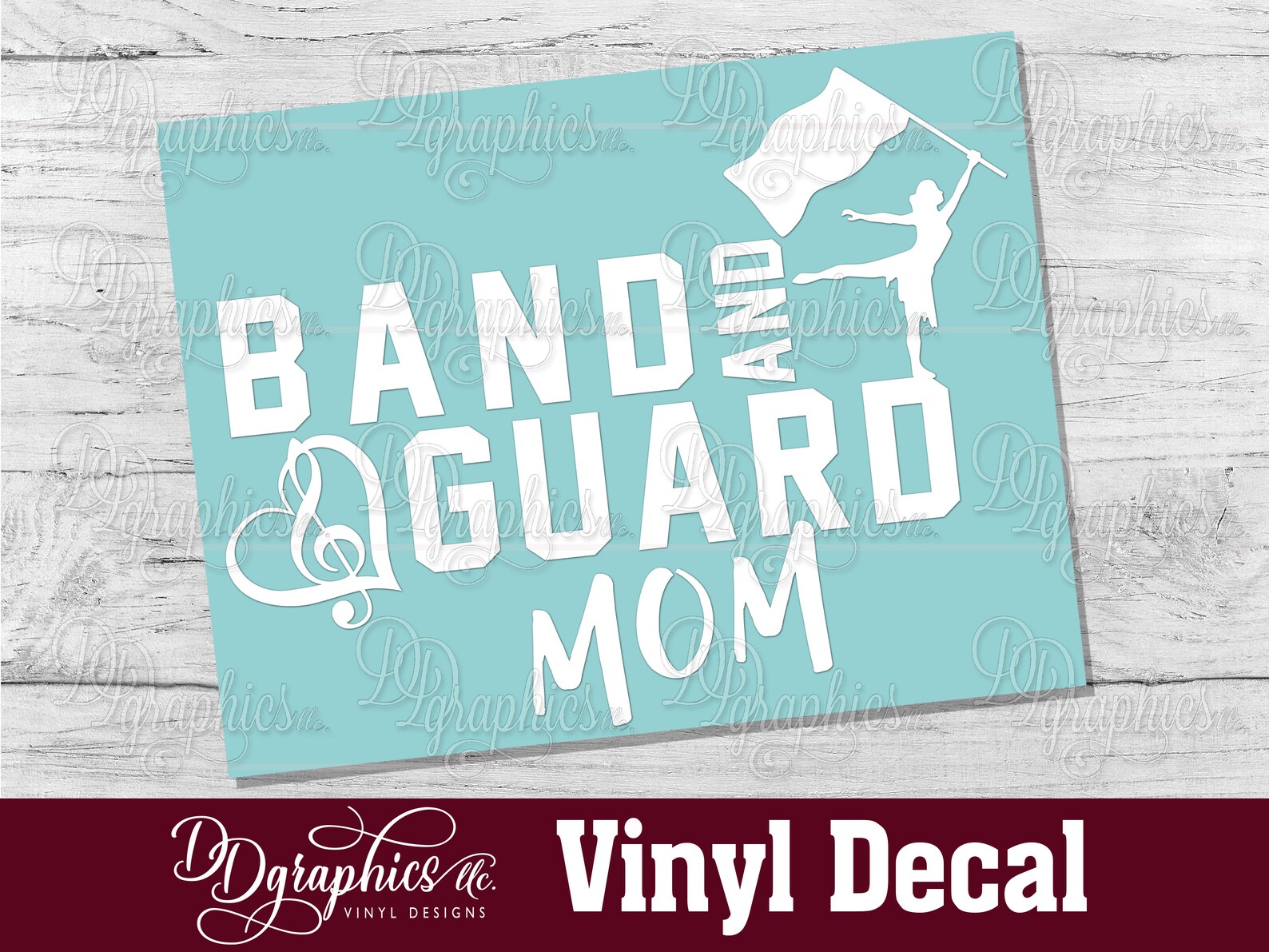 Band and Guard Mom Vinyl Decal, Colorguard Sticker, Marching Band, Car ...