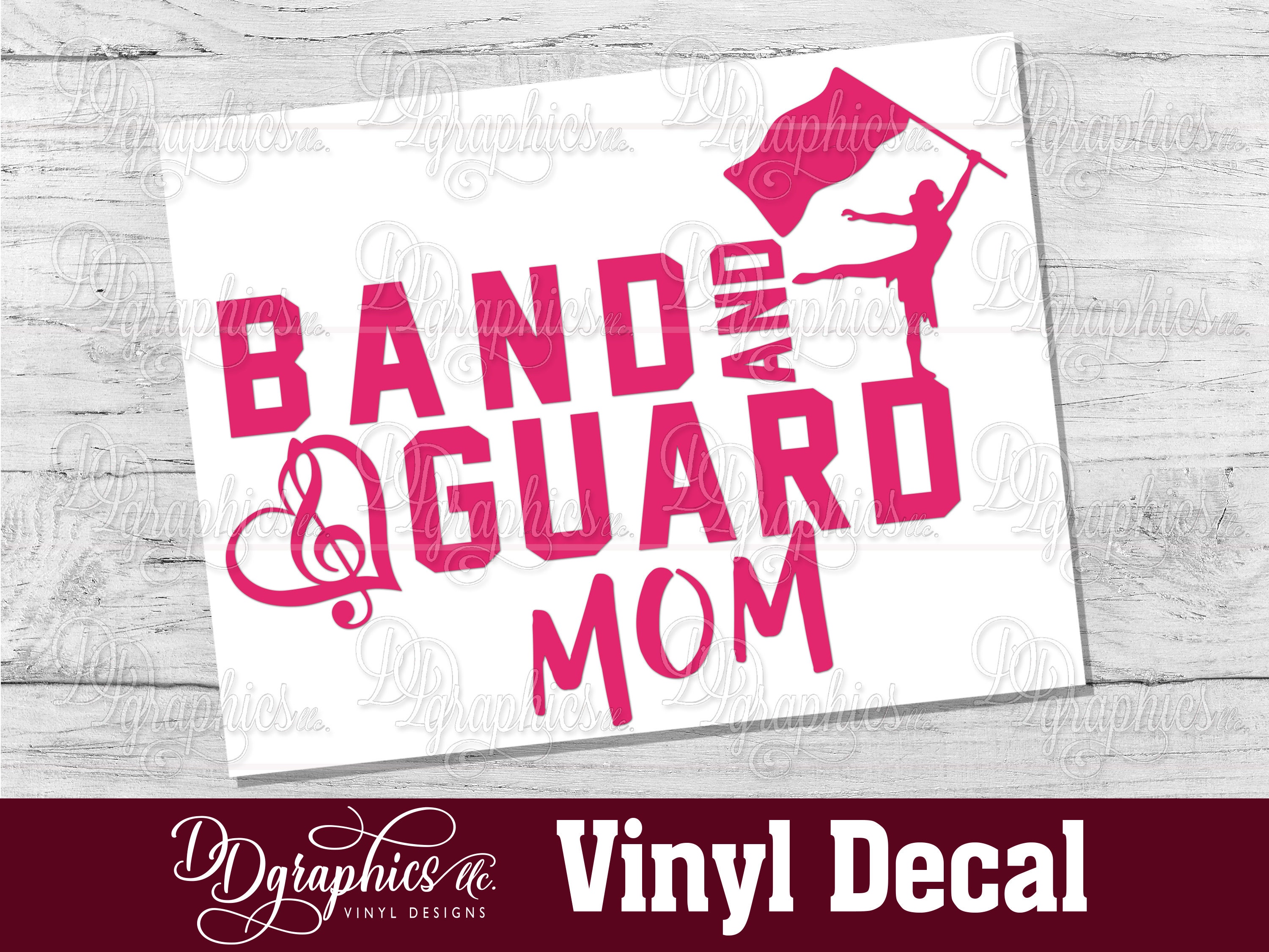 Band and Guard Mom Vinyl Decal, Colorguard Sticker, Marching Band, Car ...