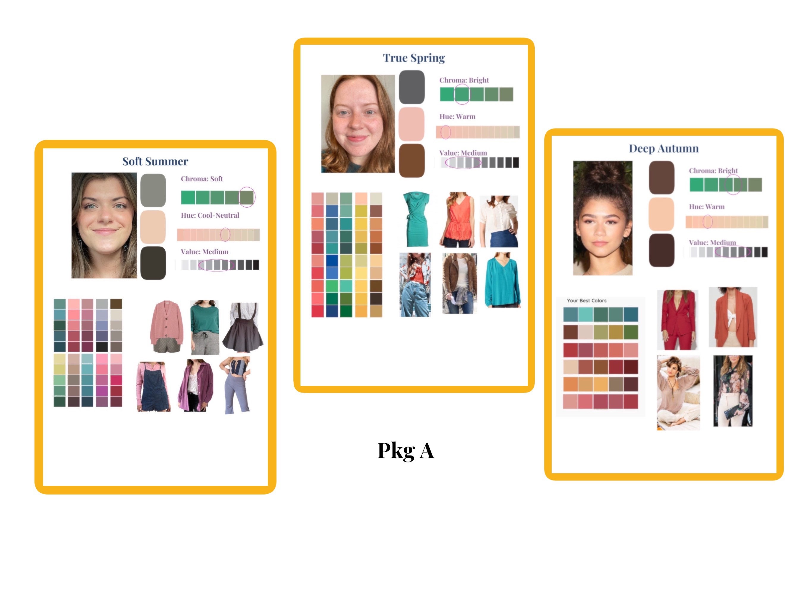 Virtual Color Analysis Personal Color Season Guide - Etsy