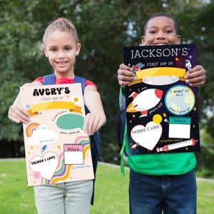 First Day of School Welcome Sign Back to School Gift Rainbow ...