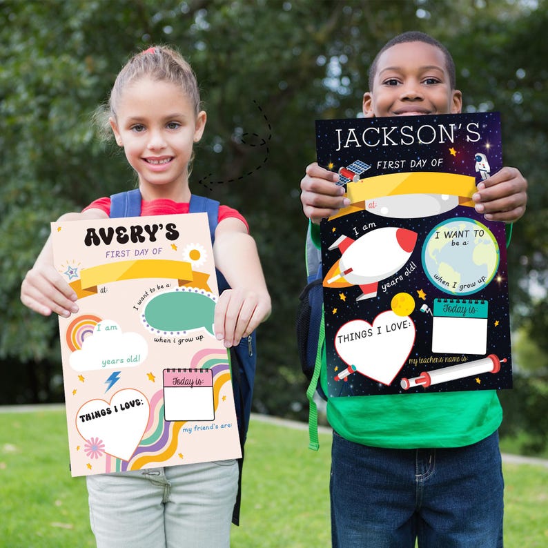 First Day of School Welcome Sign Back to School Gift Rainbow ...