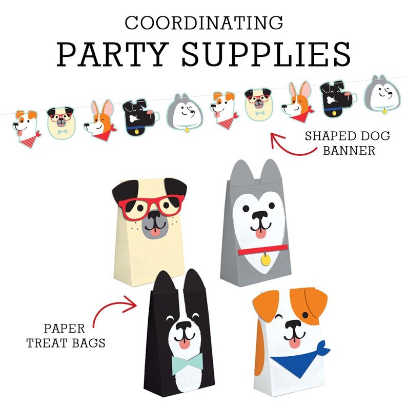 Dog Birthday Banner Wall Decoration Party Supply Puppy Birthday Theme ...