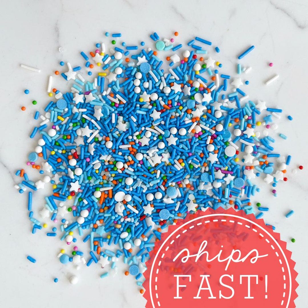 Sugar Rush Sprinkle Mix, Bright Rainbow Cake Decorations, Neon Colorful ...