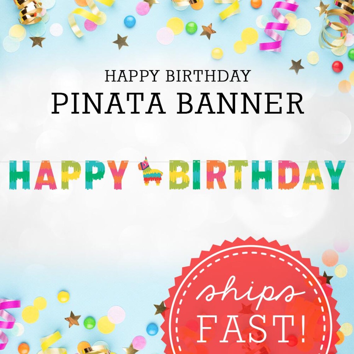 Decoración de pared para pancarta de cumpleaños de fiesta de tacos ...