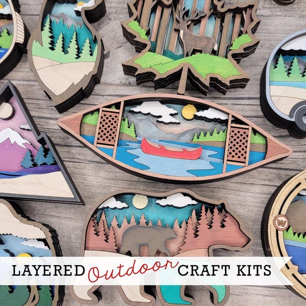 Layered Wood Diy Kit - Etsy