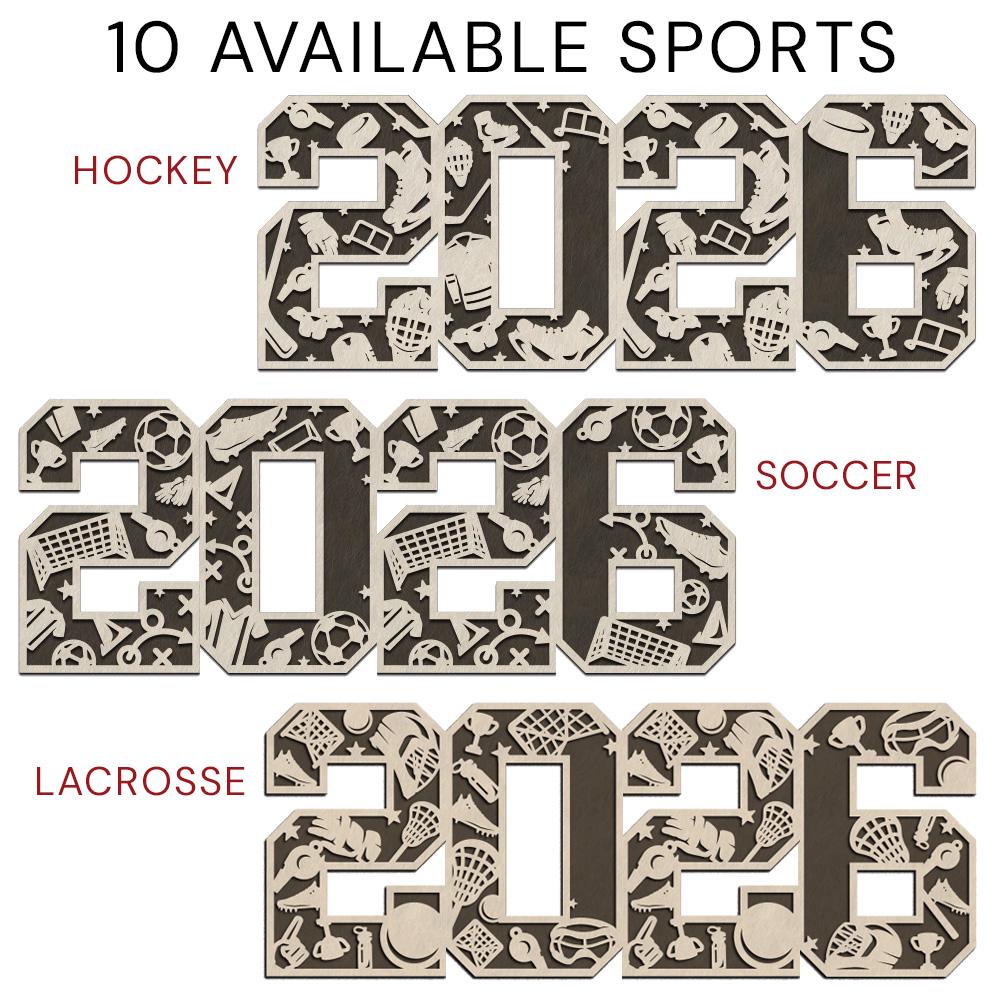 Custom Grad Sign Senior Athlete Graduation Gift Personalized Name Sport ...