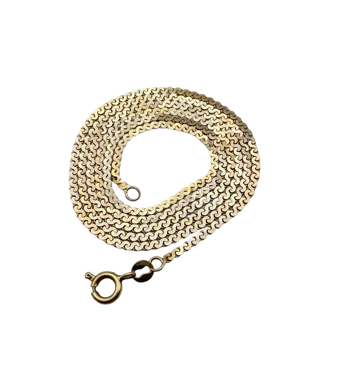 Awesome 14k Yellow Gold S Link Chain Necklace! 22 Inches! - Etsy