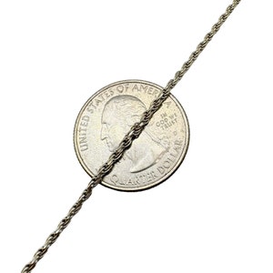 Gorgeous Solid 14k White Gold Rope Chain Necklace 22 Inches 1.8 MM - Etsy