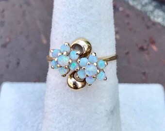 Opal ring vintage | Etsy
