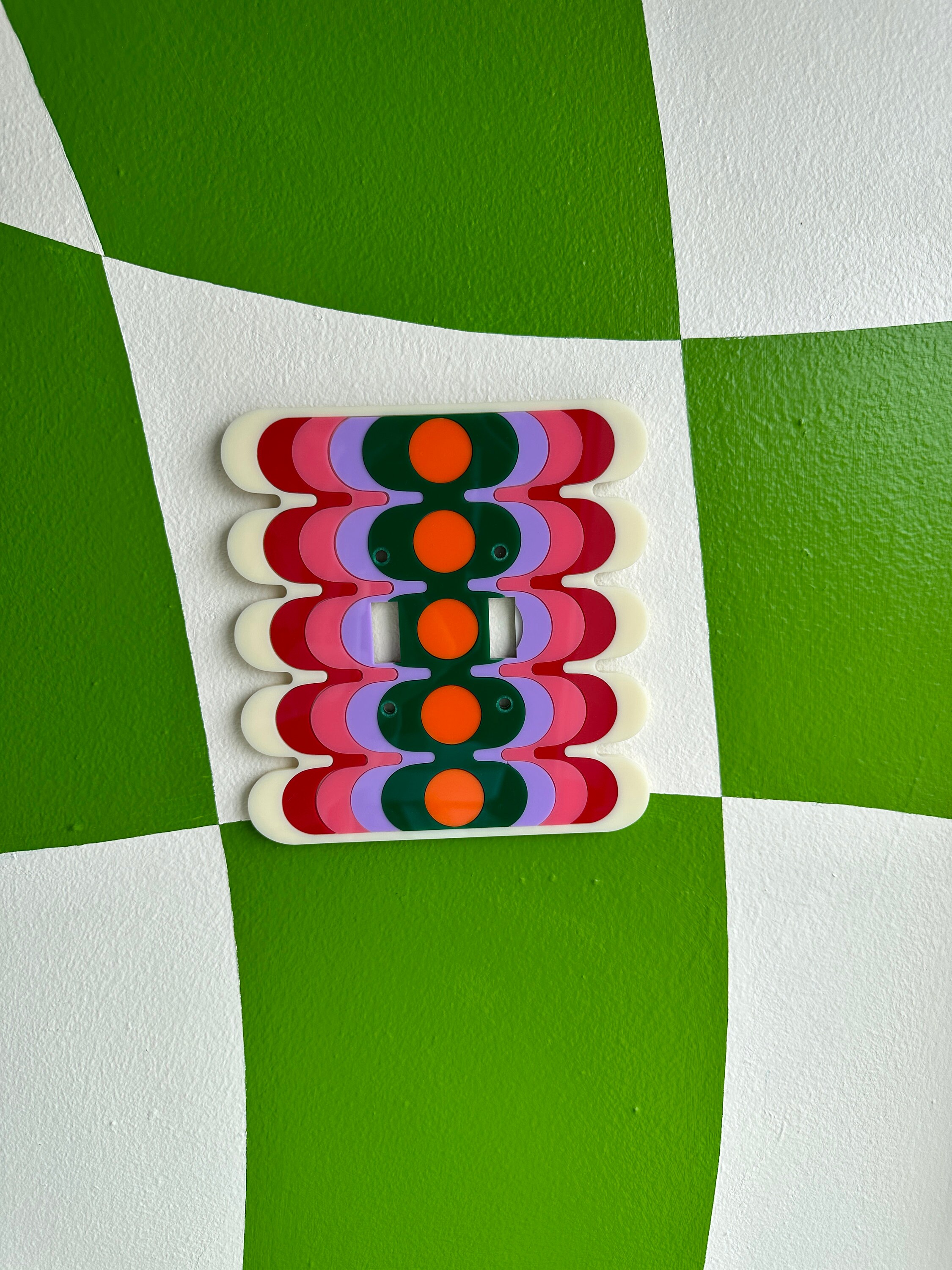 Funky 1970s Style Light Switch Plate - Retro Decor Accent Piece - Etsy