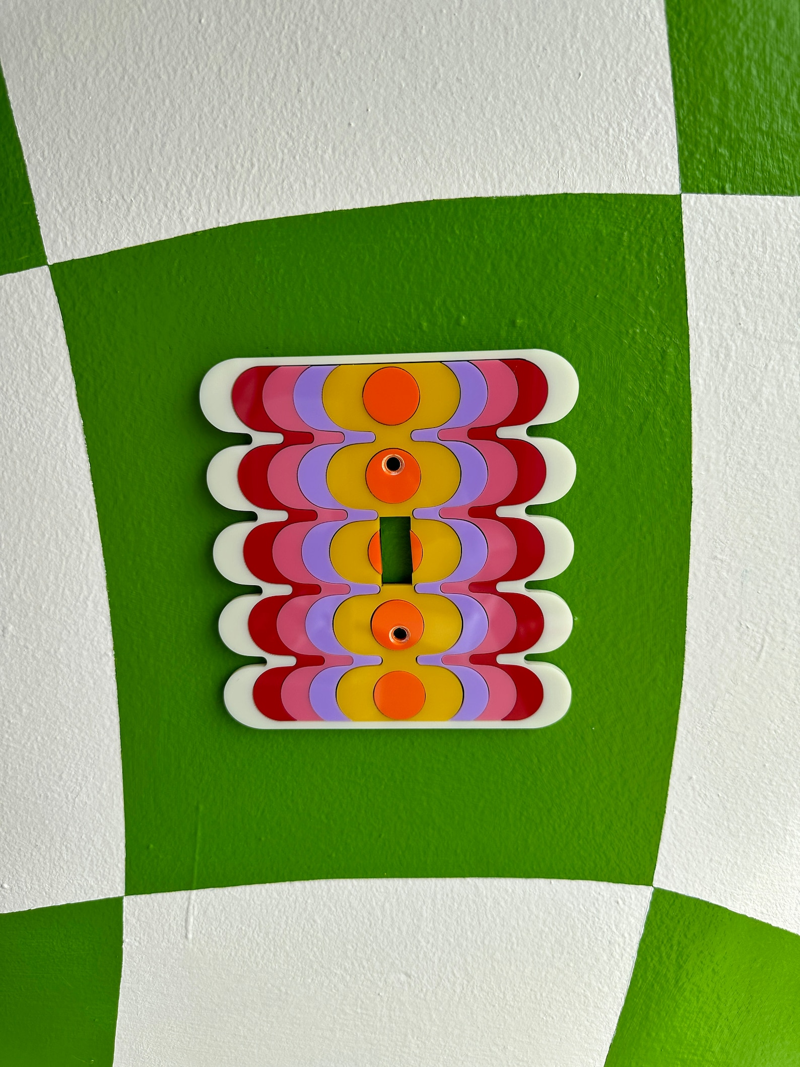 Funky 1970s Style Light Switch Plate - Retro Decor Accent Piece - Etsy
