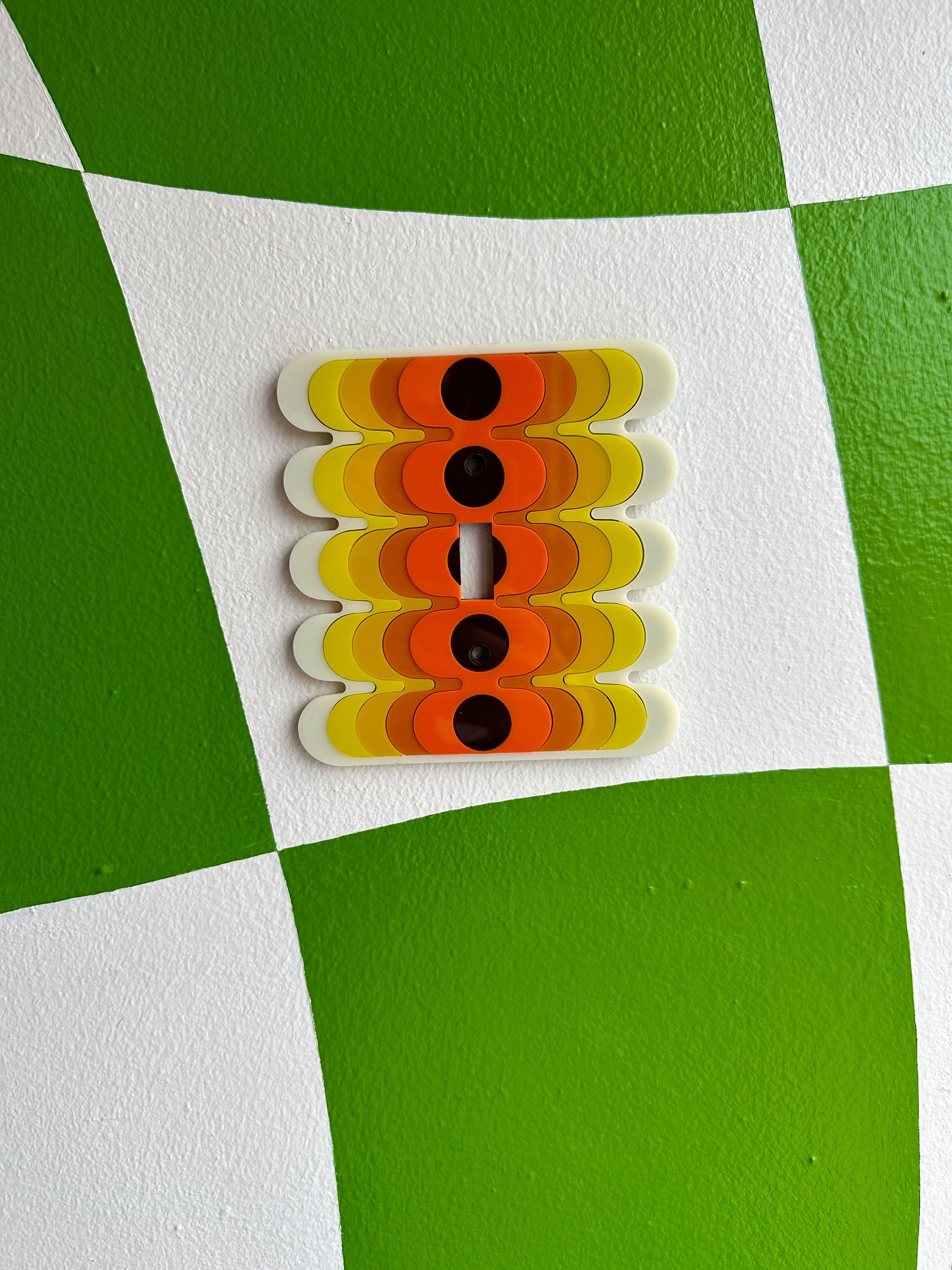 Funky 1970s Style Light Switch Plate - Retro Decor Accent Piece - Etsy