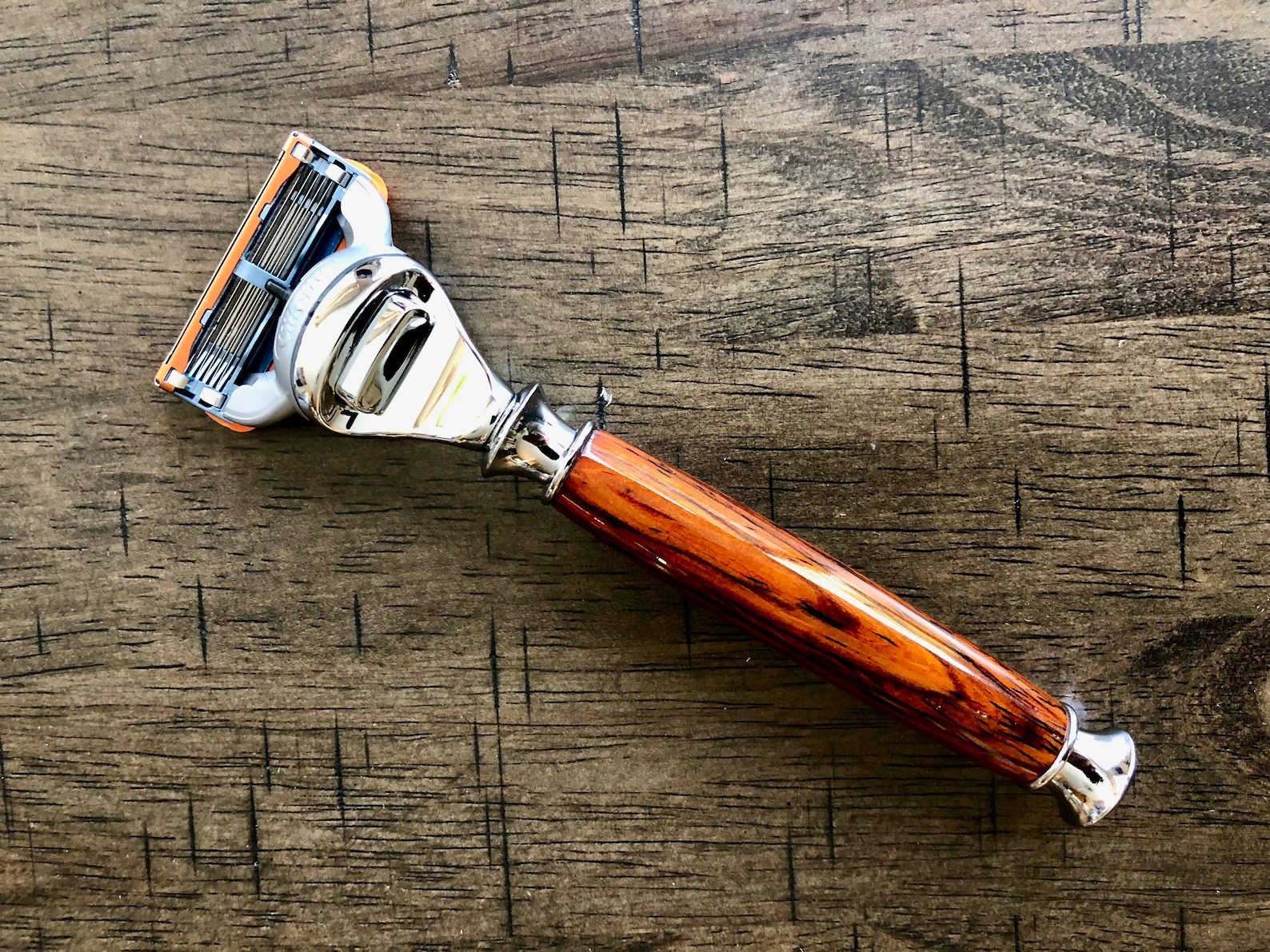 Gillette Fusion 5 Wood Razor Wooden Razor For Fusion Blades | Etsy