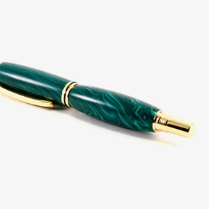 Green Gift Pen malachite Design Handcrafted - Etsy