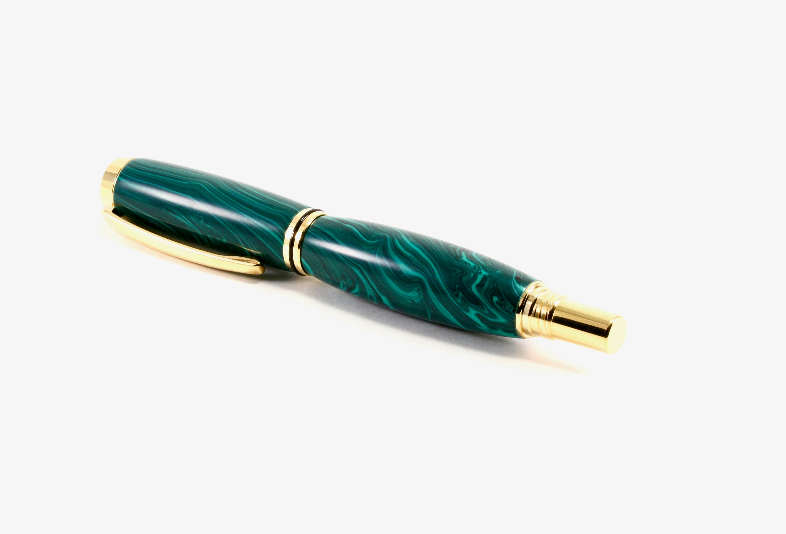 Green Gift Pen malachite Design Handcrafted | Etsy