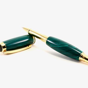 Green Gift Pen malachite Design Handcrafted - Etsy