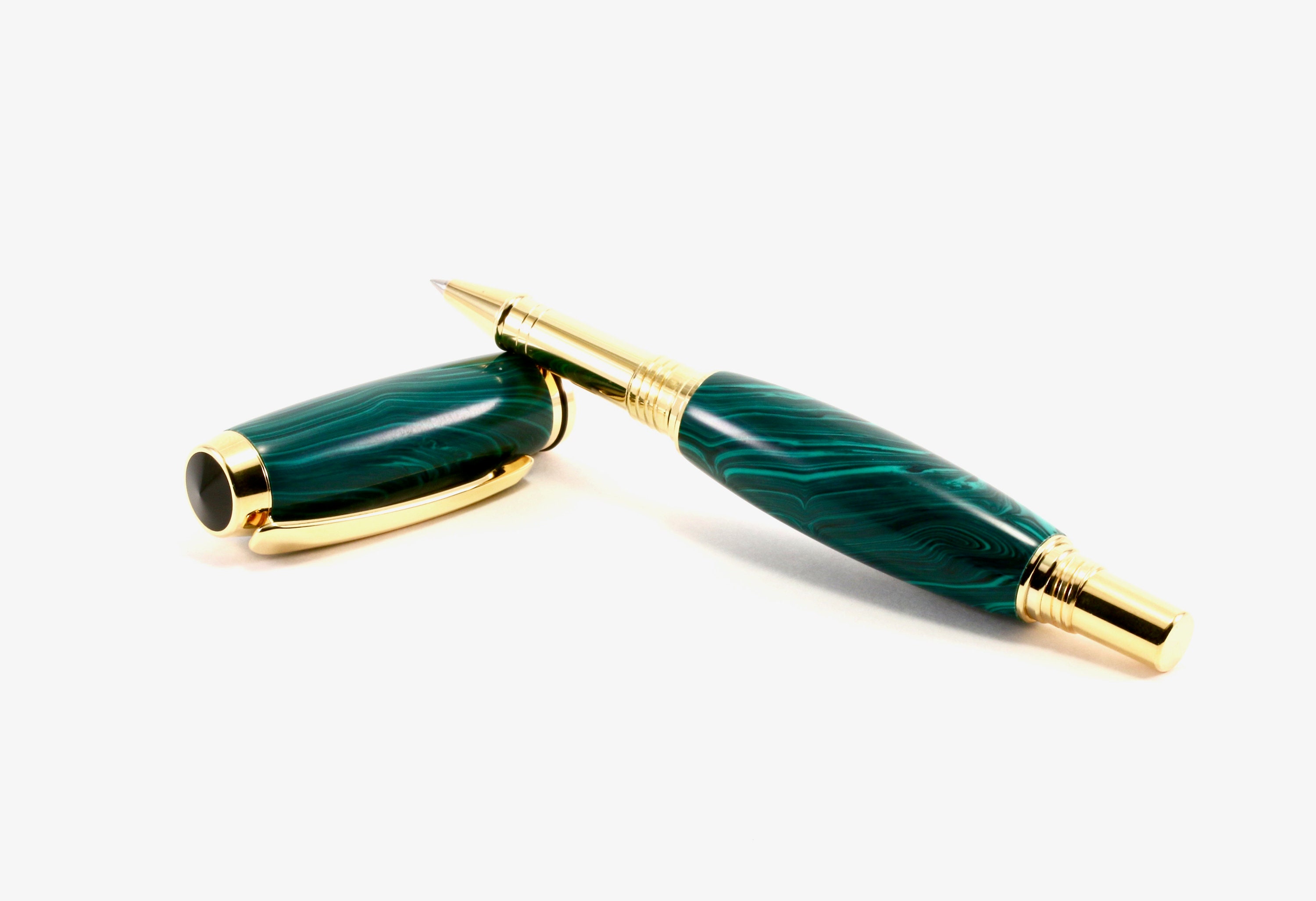 Green Gift Pen malachite Design Handcrafted - Etsy