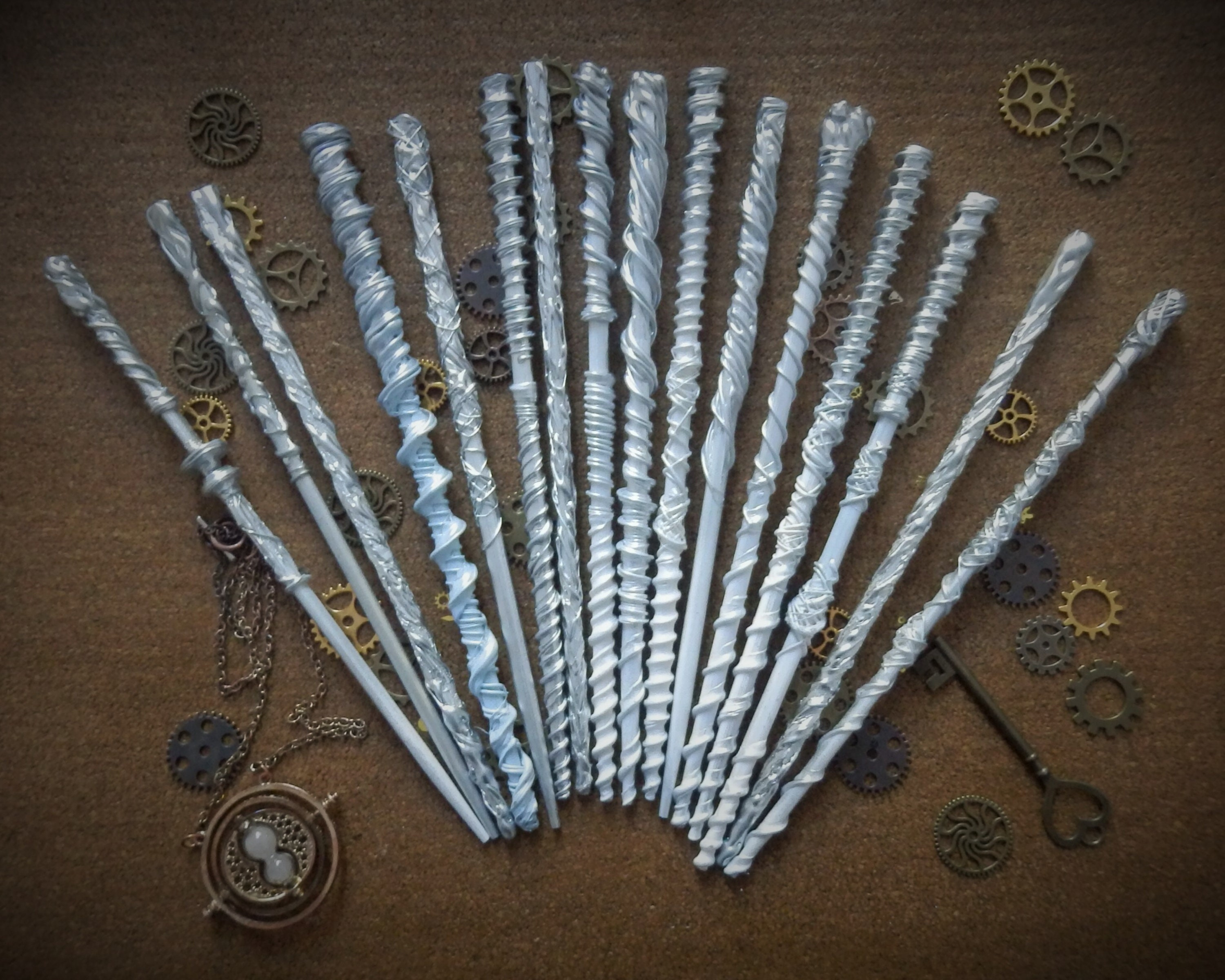 Small magic wand 9 inch Sci Fi Fantasy inspired Decorate | Etsy