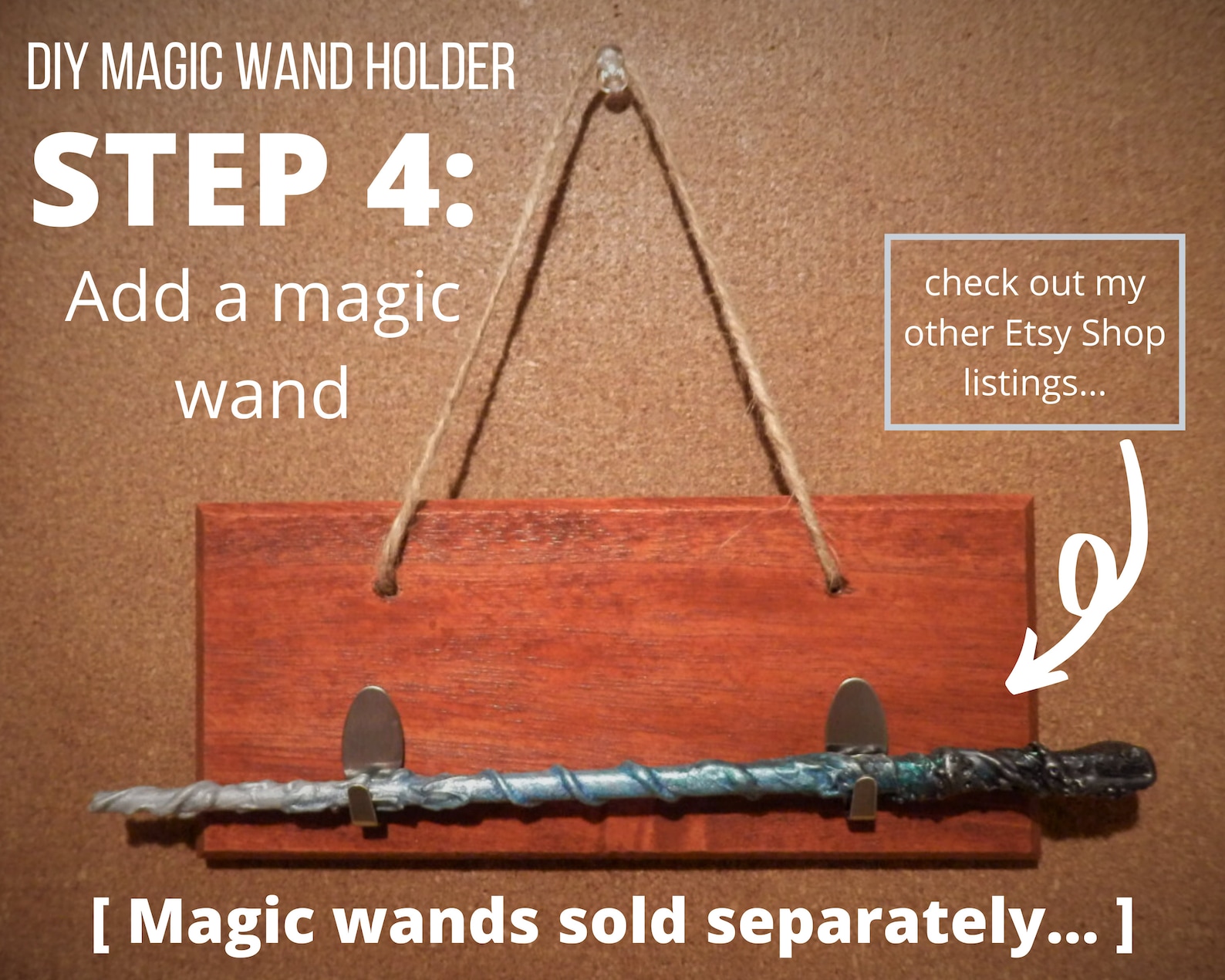 DIY Magic Wand Hanger / Holder / Decorate Your Own Craft Kit / - Etsy UK