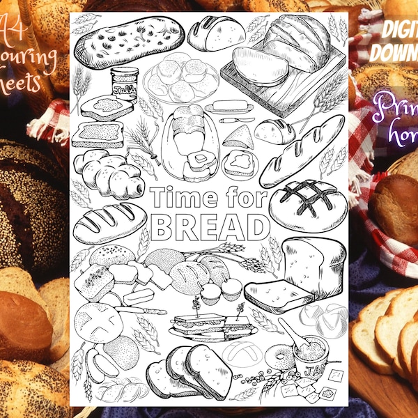 Focaccia Drawing - Etsy