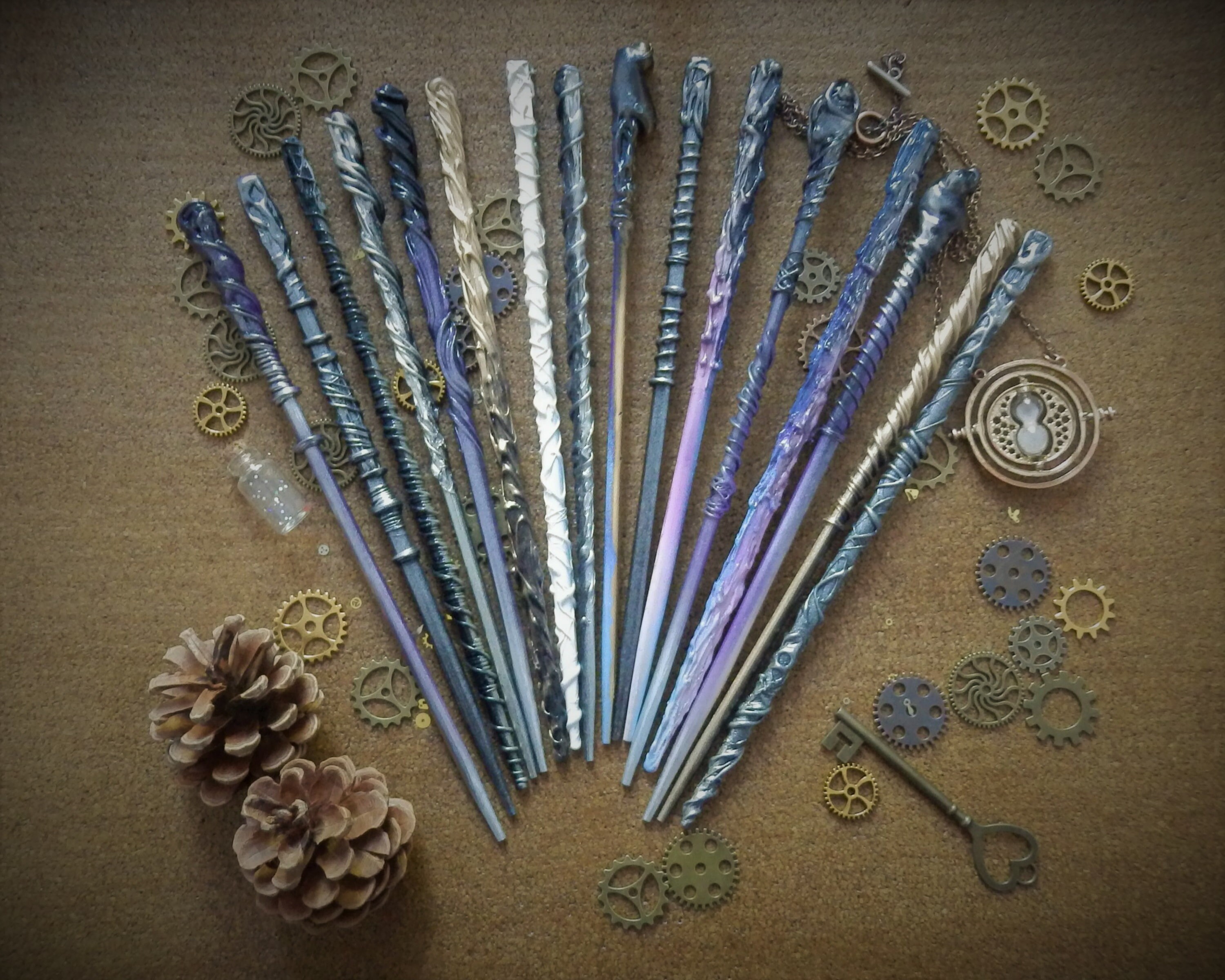 Small magic wand 9 inch Sci Fi Fantasy inspired Decorate | Etsy