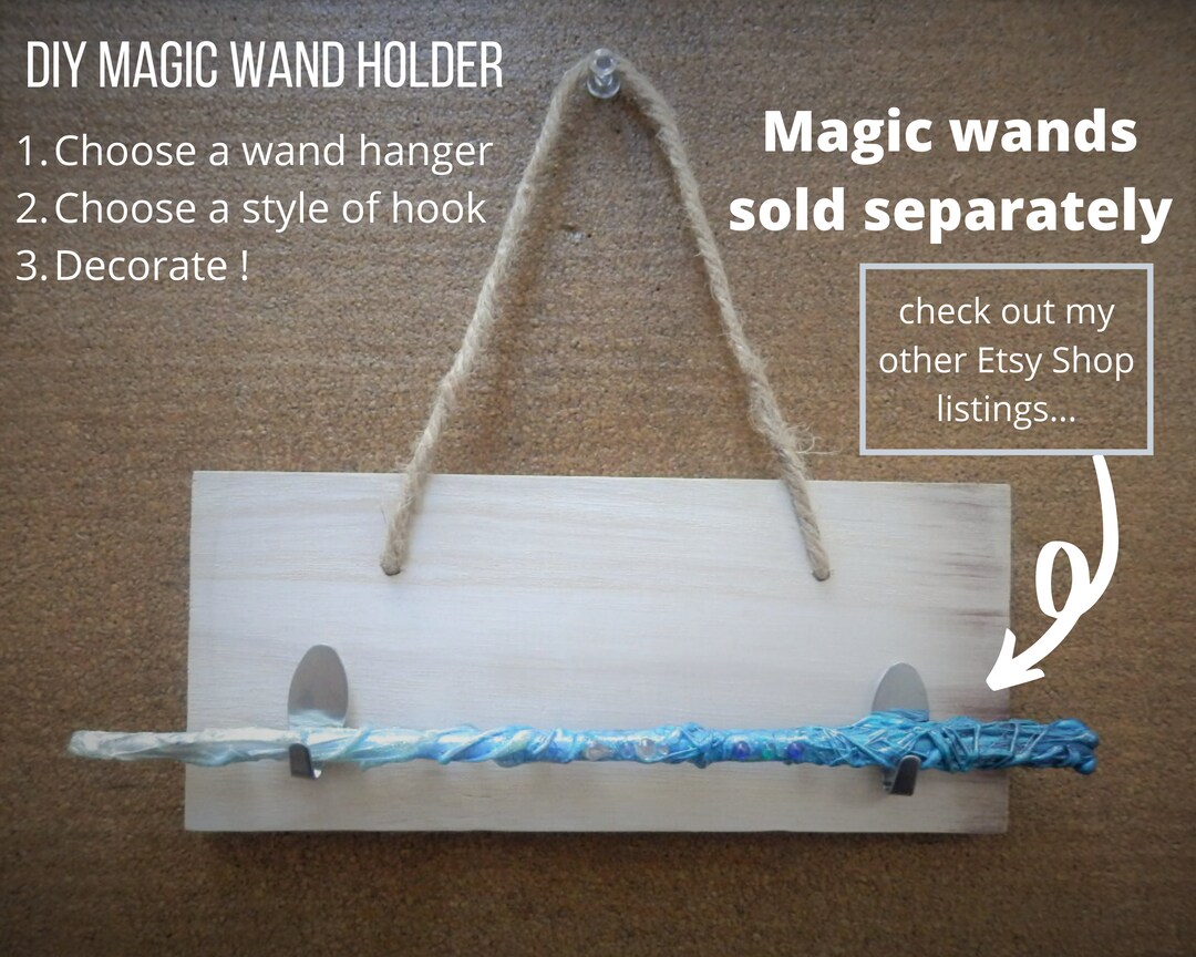 DIY Magic Wand Hanger / Holder / Decorate Your Own Craft Kit / - Etsy UK