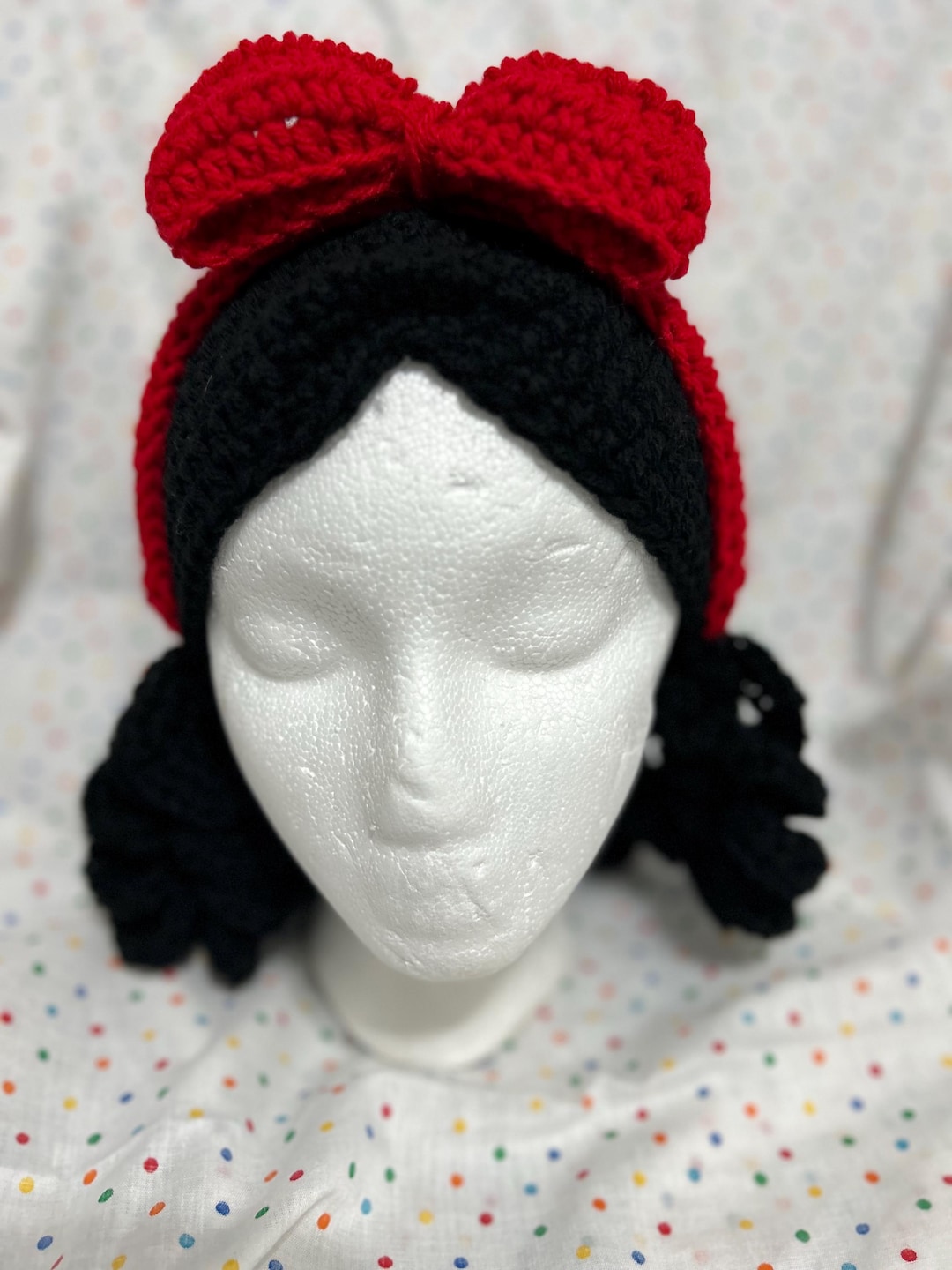 Snow White Wig, Snow White Costume, Beanie Hat, Disney Hat, Snow White ...