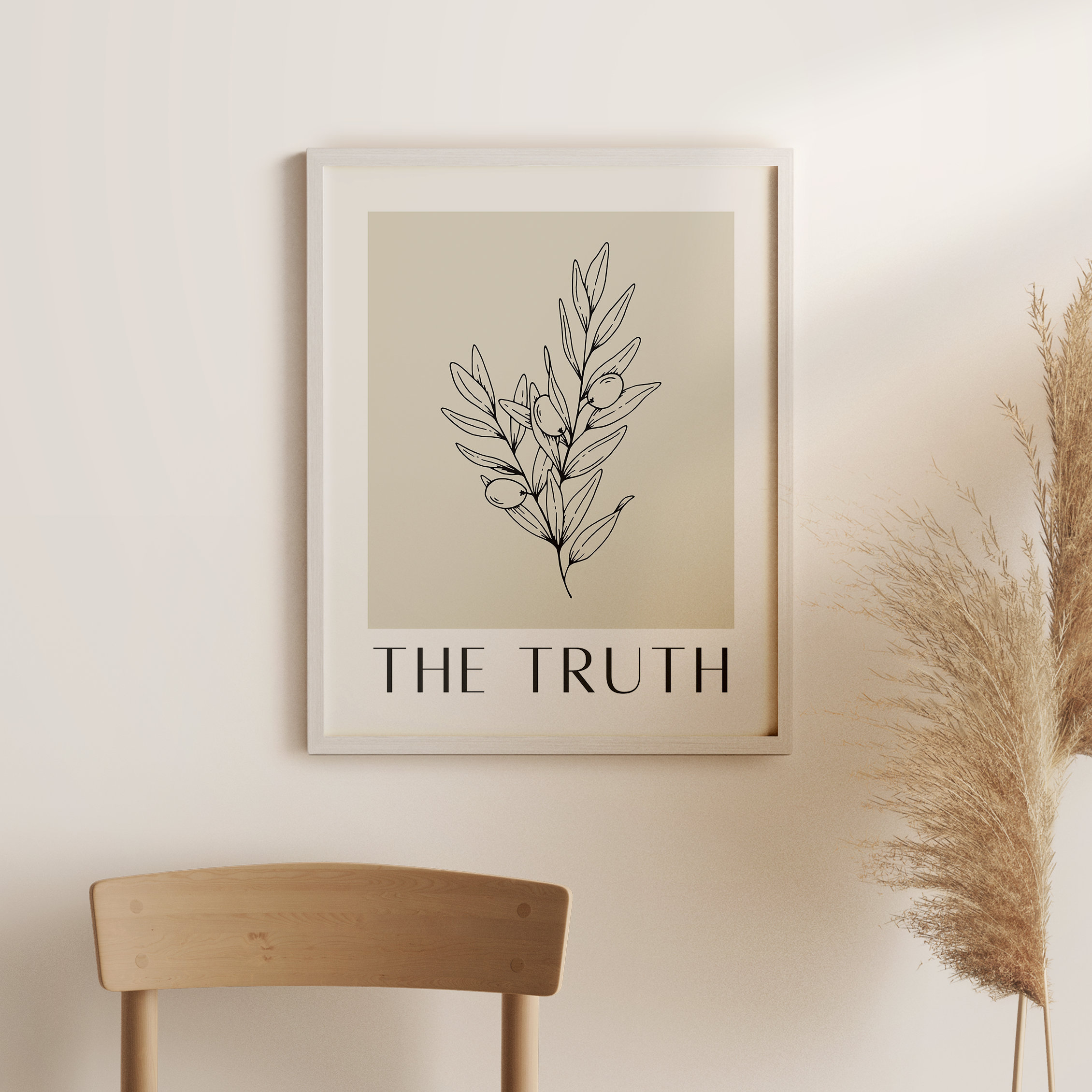 Bible Art Print Set of 3 the Way the Truth the Life Christian Wall Art ...