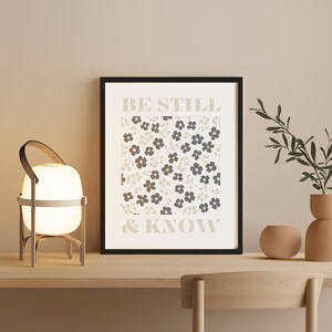 Be Still and Know, Psalm 46:10, Digital Download, Christian Printable ...