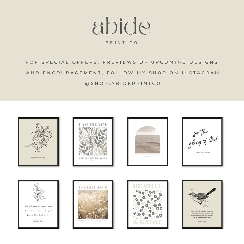 Modern Christian Art Print My Peace I Give to You John 14:27 Christian ...