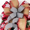 Rustic Farmhouse Tree Topper Bow, Christmas Buffalo Plaid and Burlap ...