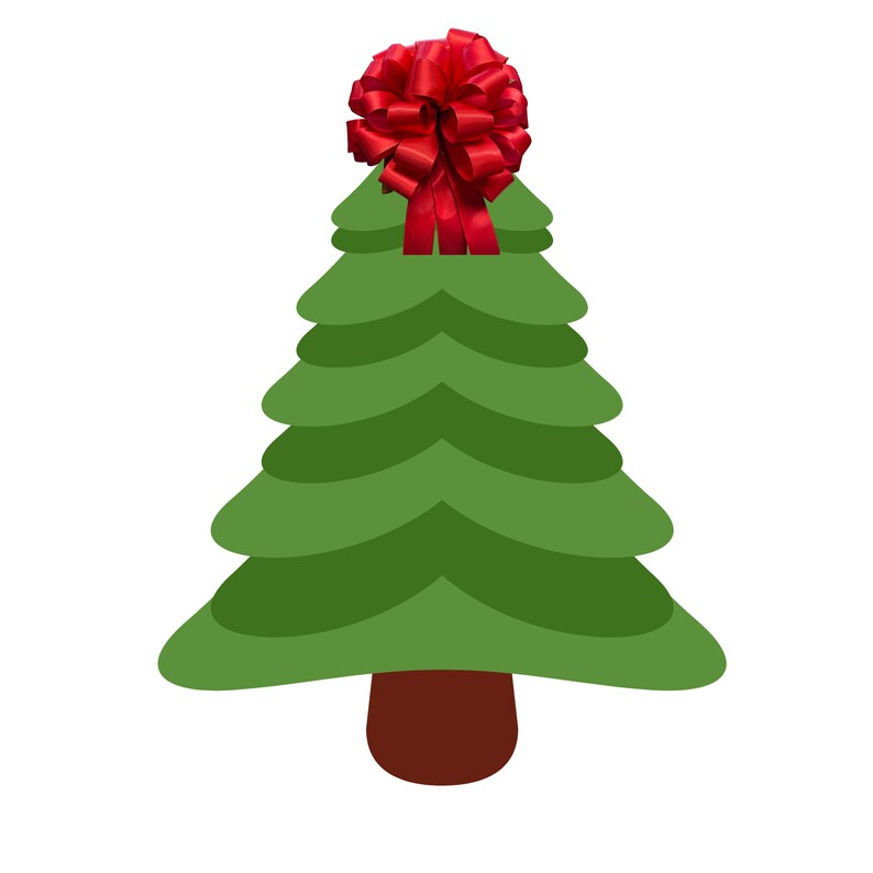 Classic Red Christmas Tree Topper Bow 36 Streamers - Etsy