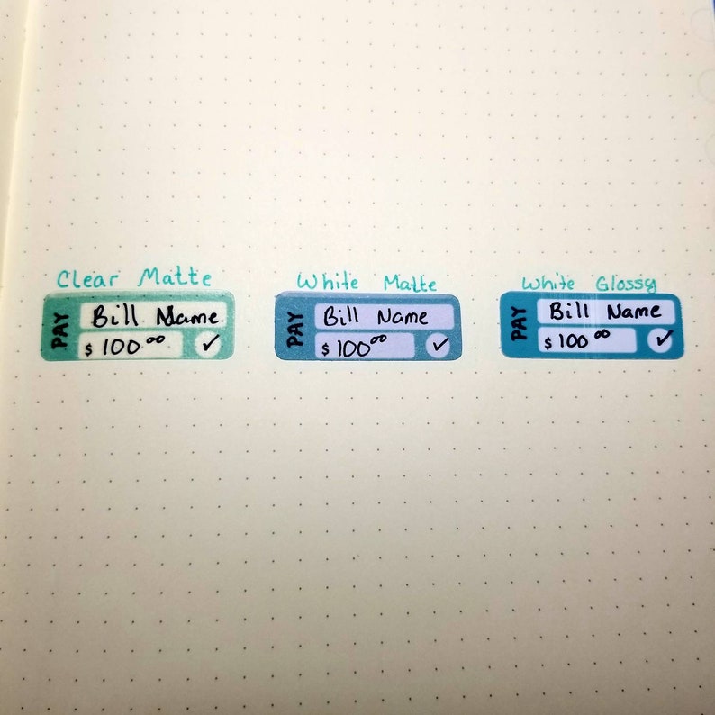 Tab Sticker Sheet Create Your Own Tabs Gray and Pink Tab | Etsy