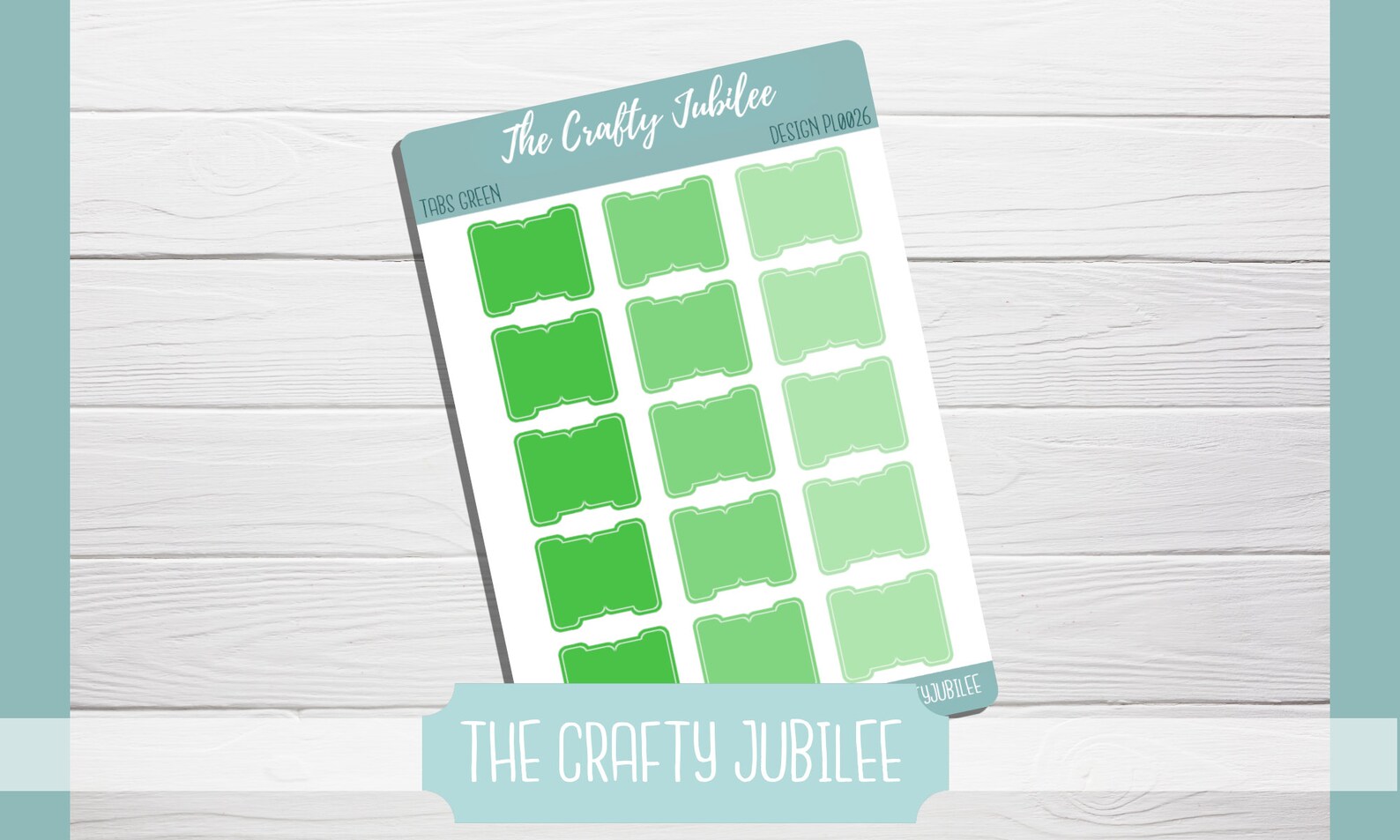 Tab Sticker Sheet - Create Your Own Tabs - Green Tab Stickers - Bullet ...