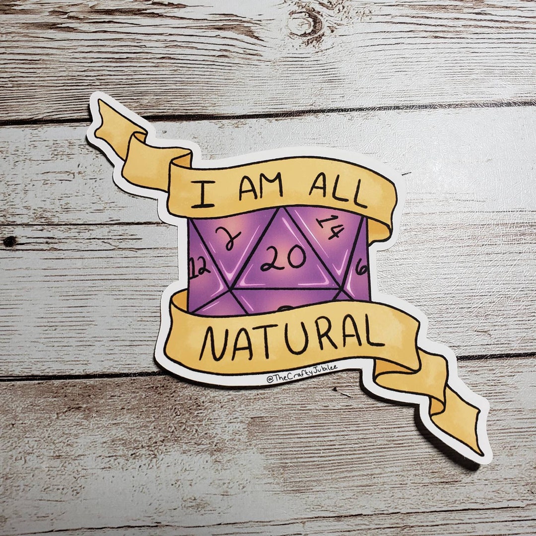 D20 Dice Sticker - Die Cut Sticker - Funny Dnd Meme Sticker - Dungeons ...