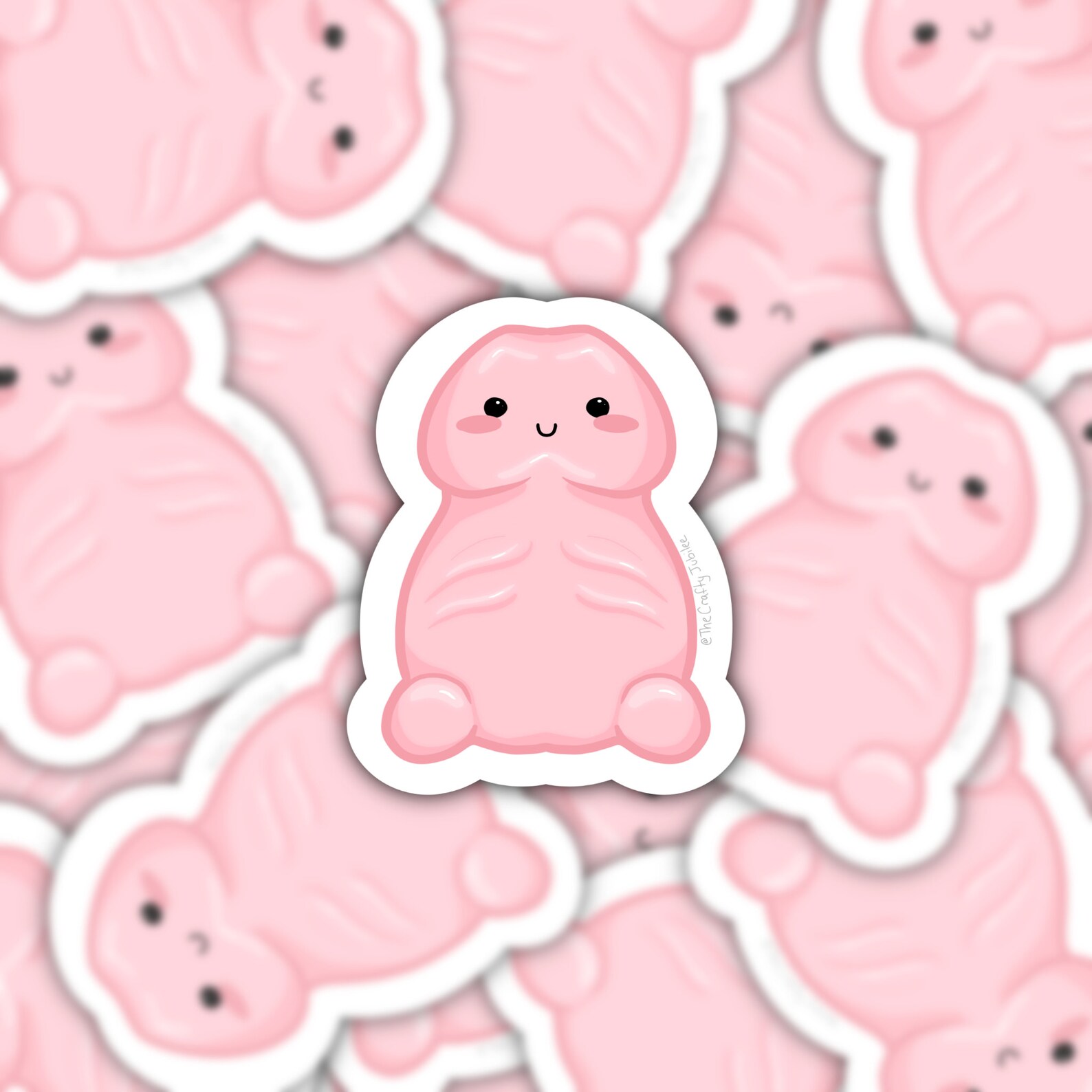 Mr. Peen - Die Cut Sticker - Adult Humor Stickers - Kawaii Adult ...