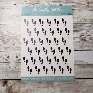Shoe Print Sticker Sheet - Walking Foot Prints - Bullet Journal ...