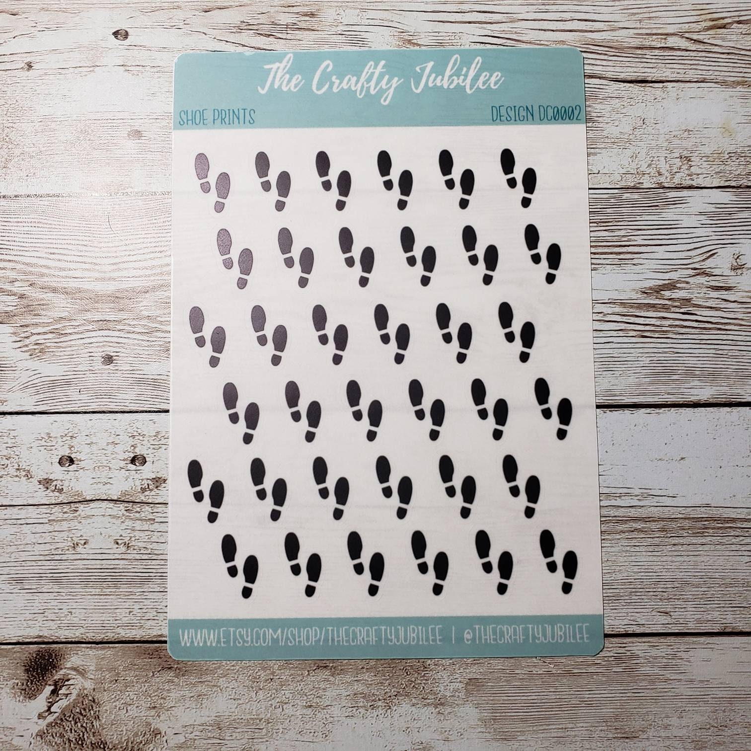 Shoe Print Sticker Sheet Walking Foot Prints Bullet - Etsy