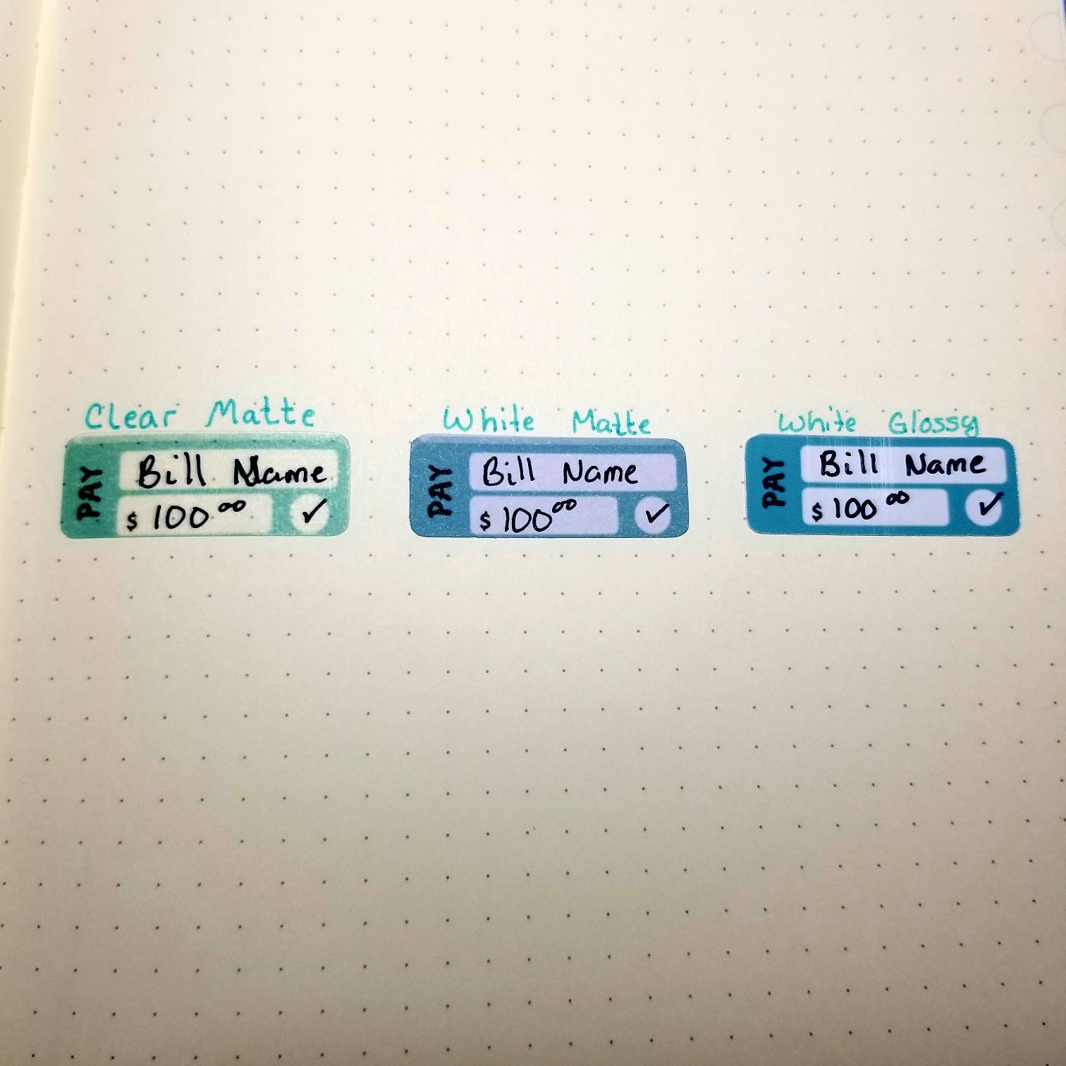 Date Number Sticker Sheet - Numbers 1 to 31 in Bold Hand Font - Bullet ...