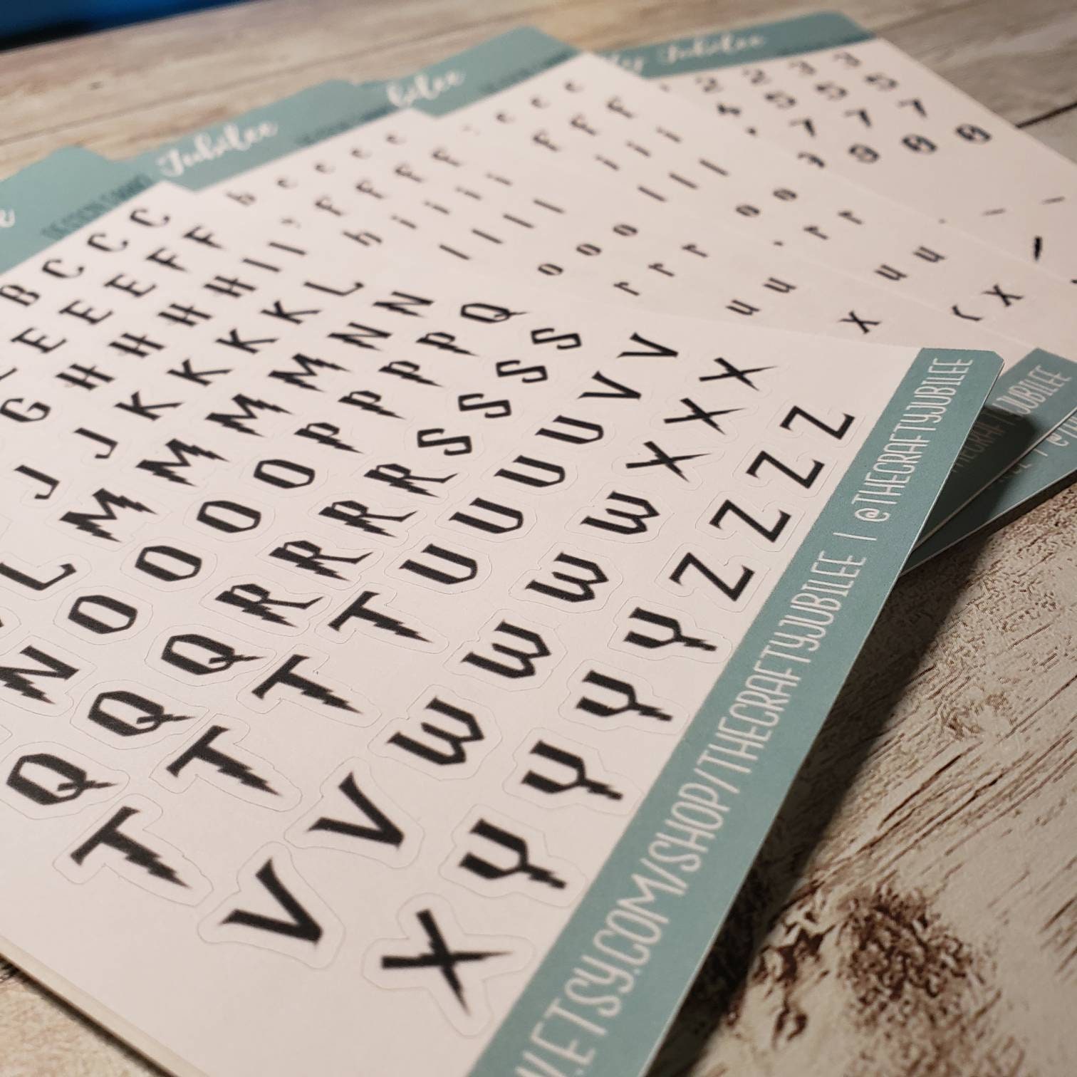 Alphabet Letter Sticker Sheet Magical Alphabet Font Stickers | Etsy