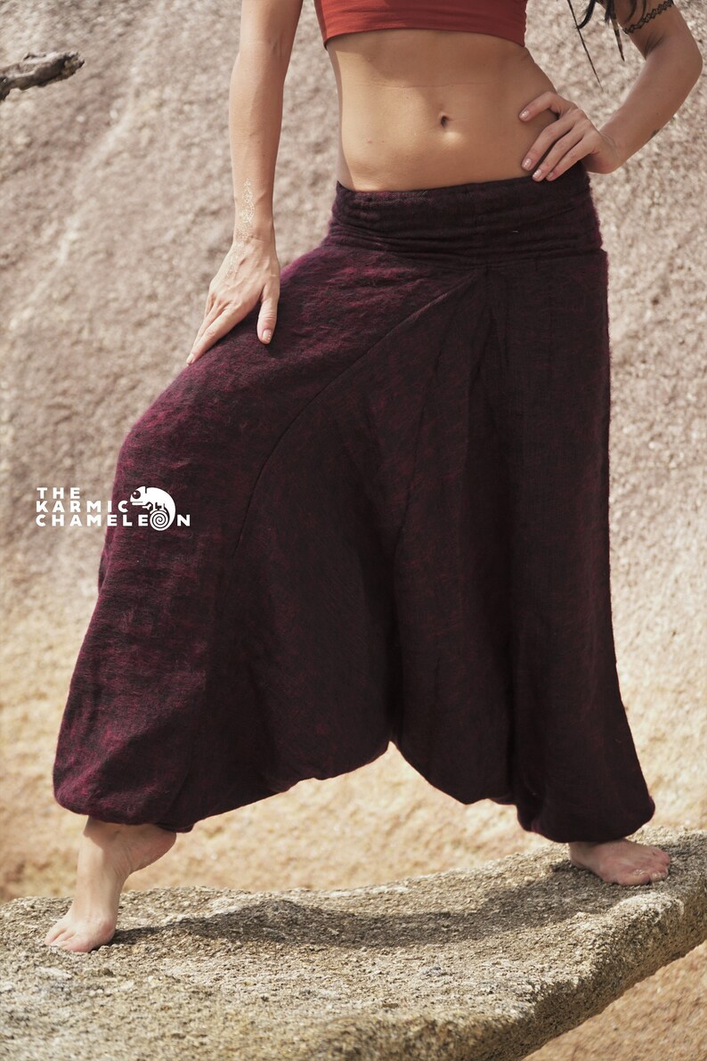 Warm Harem Pants Women Hippie Hippy Comfy Loungewear Yoga | Etsy