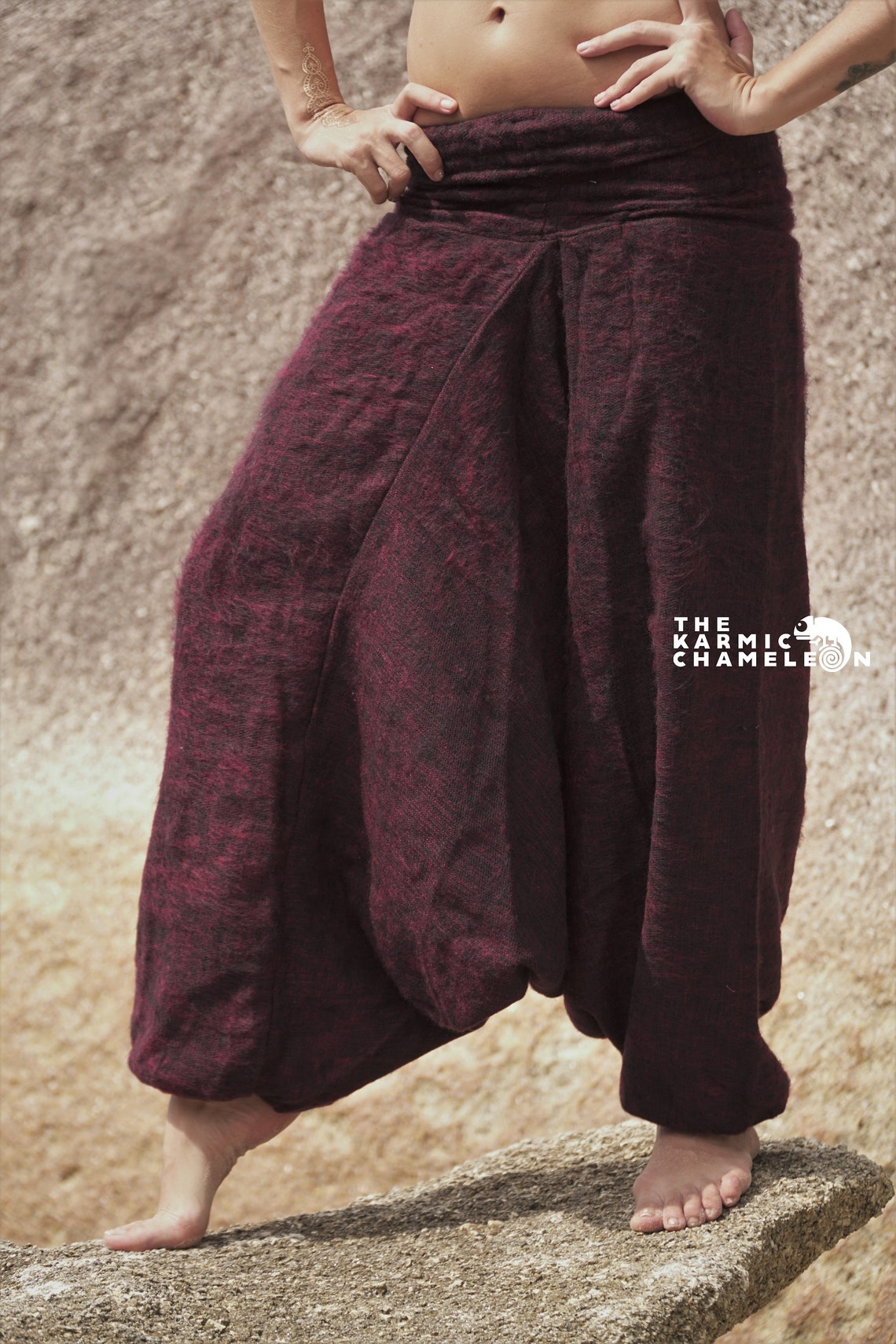 Warm Harem Pants Women Hippie Hippy Comfy Loungewear Yoga | Etsy