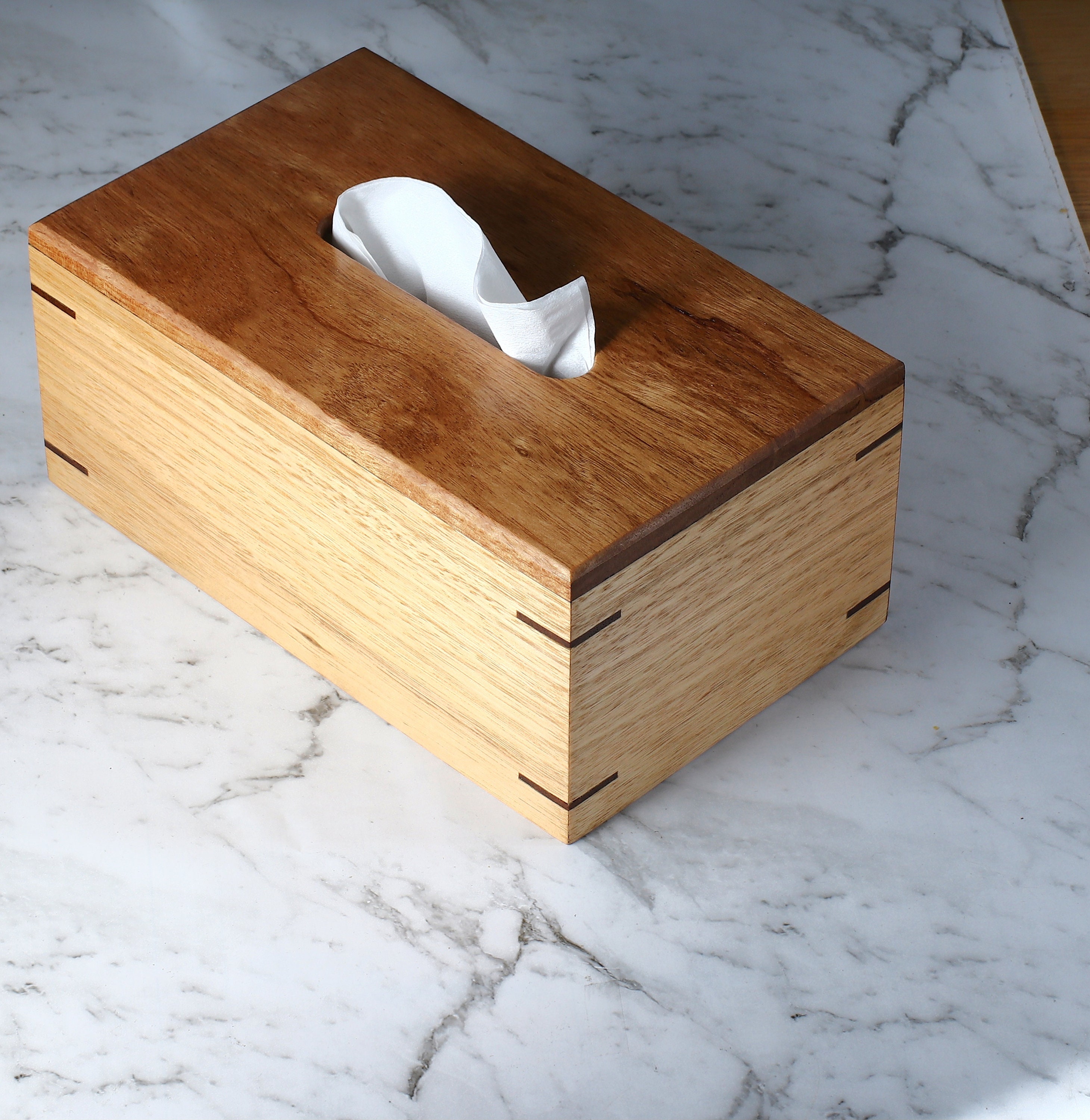 Tissue Wooden Box/cover Handmade From Solid Australian Chestnut Top ...