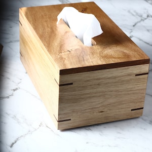 Tissue Wooden Box/cover Handmade From Solid Australian Chestnut Top ...