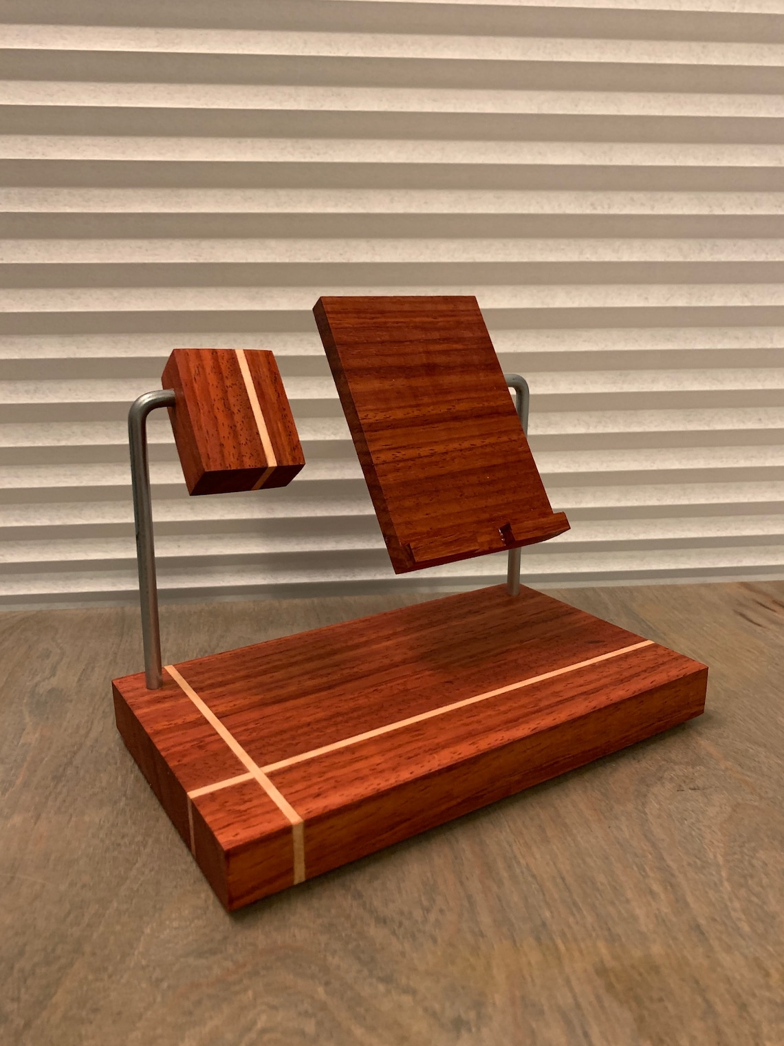 Handmade Wooden Phone and Watch Holder for Nightstand - Etsy