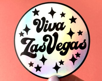 Casino Themed Las Vegas Holographic Sticker, Valentines Day Sticker ...