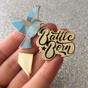 Bluebird Enamel Pin - Etsy