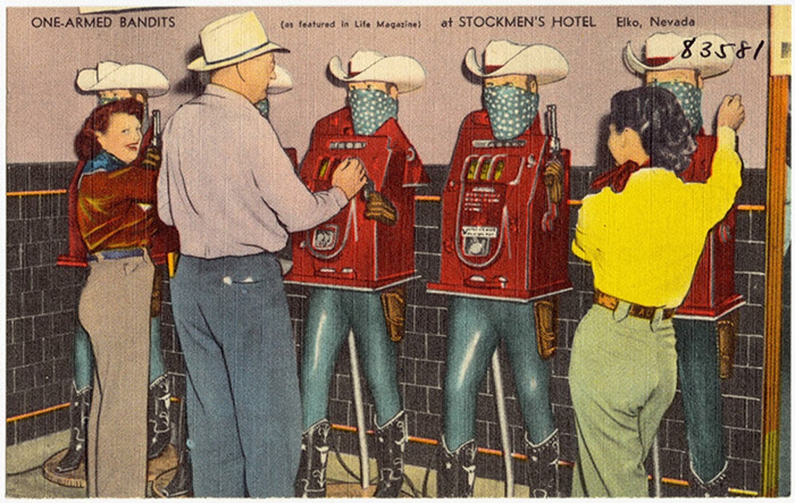 One Armed Bandit Sticker - Etsy