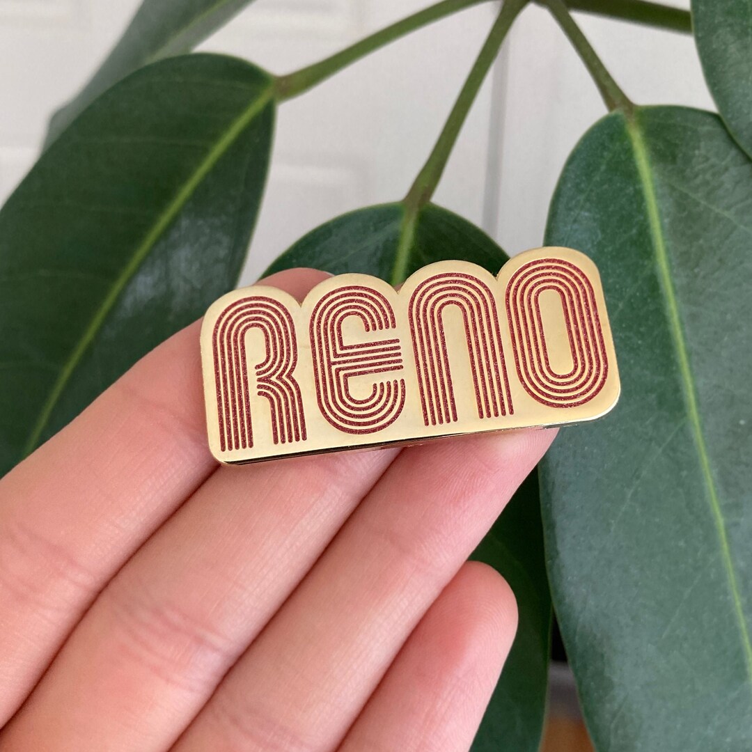 Reno Gift Enamel Pin - Glow in the Dark! - Etsy